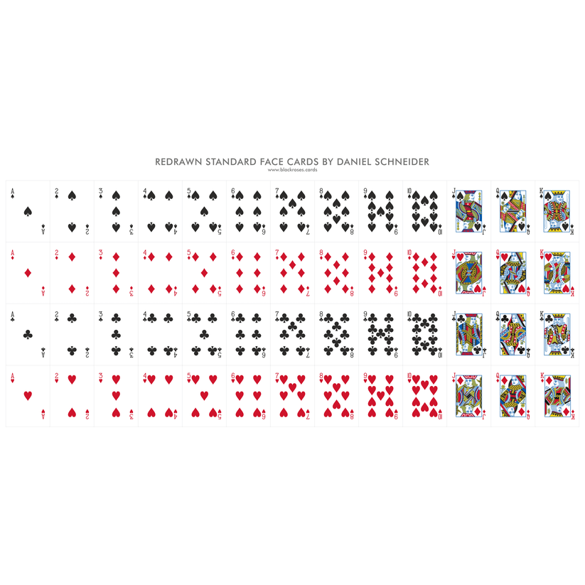 Redrawn Face Card Templates – Download Now – Black Roses Playing Cards